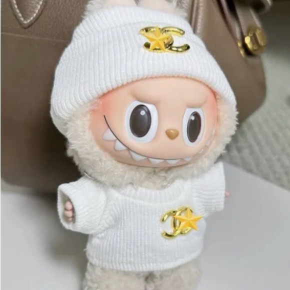 Toys | Authentic Big Into Energy Labubu Happiness C Sweater Hat ...